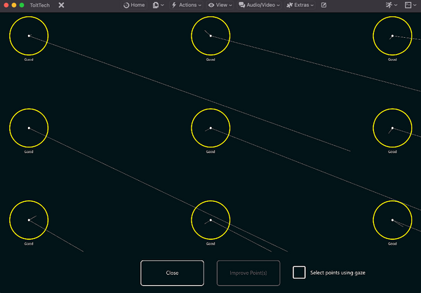 Using eye tracking with strabismus (e.g. wandering eye)